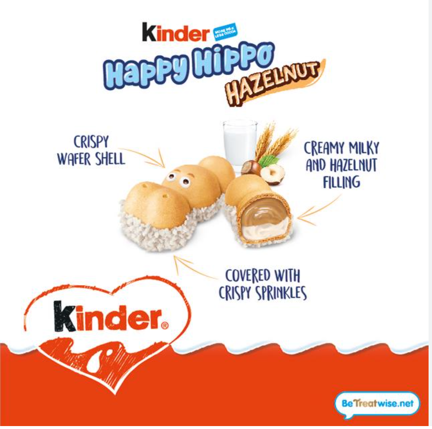 Buy Kinder Happy Hippo Hazelnut Chocolate Wafer 10x20.7g ($3.50/Unit ...