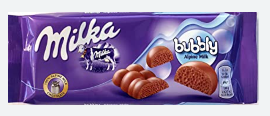 Buy Milka Bubbly Milk Chocolate, 14x3.1 oz (90 g) ($1.95/Unit) Online ...